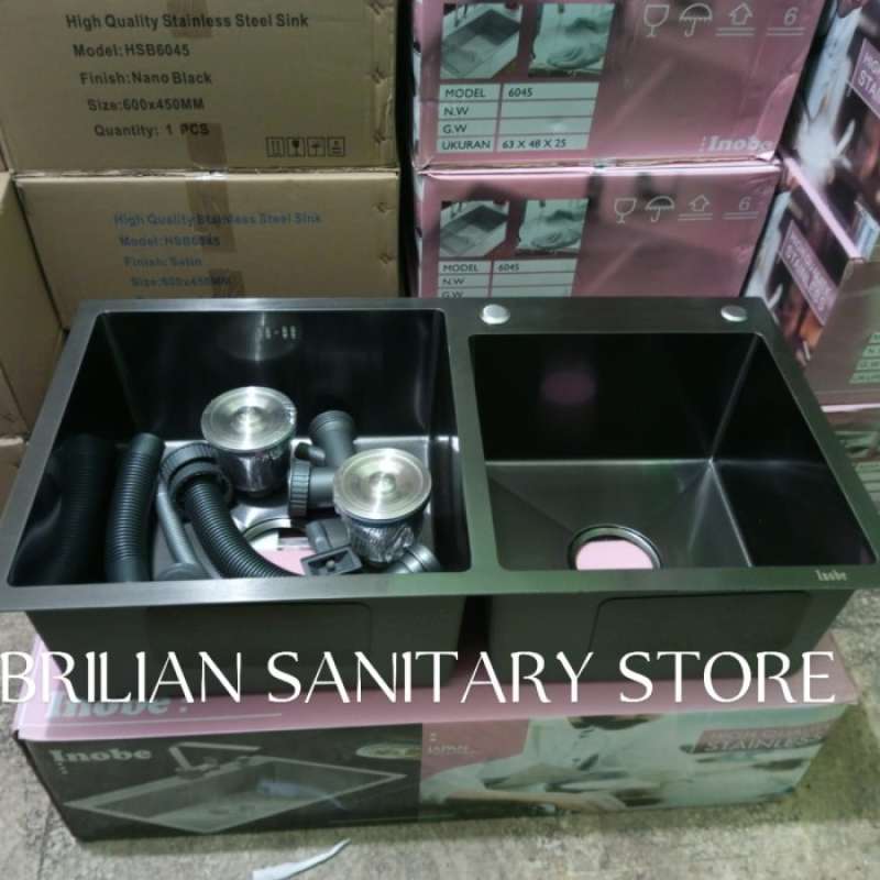 Promo Kitchen Sink 8245 Inobe Paket Kran Fleksibel/tempat Cuci Piring ...