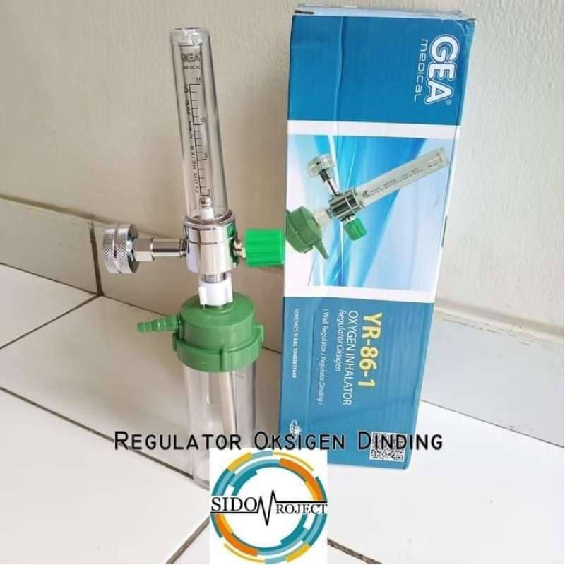 Jual Regulator Oksigen Pernapasan Wall Oxygen Inhalator Dinding Gea YR ...