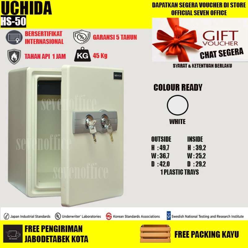 Promo BRANKAS UCHIDA / BRANKAS HS 50 Document Save Free Ongkir JAbodetabek Diskon 23% di Seller ...