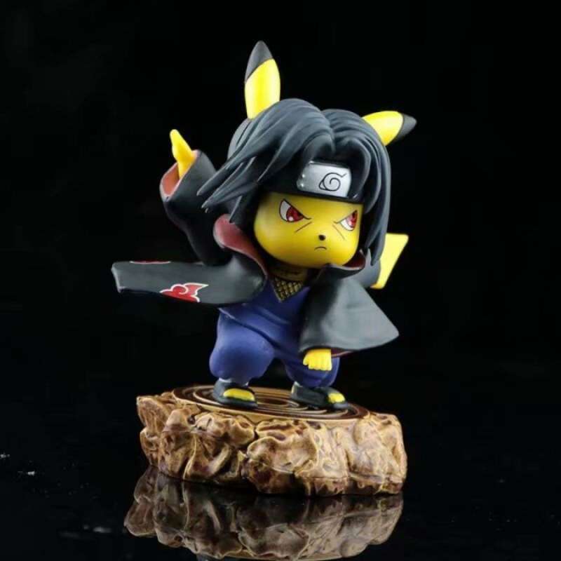 Promo Action figure pokemon pikachu cosplay itachi akatsuki - mainan ...