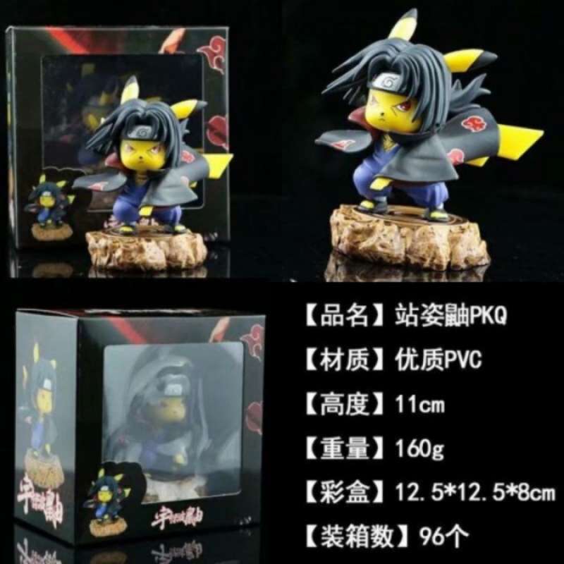 Promo Action figure pokemon pikachu cosplay itachi akatsuki - mainan ...