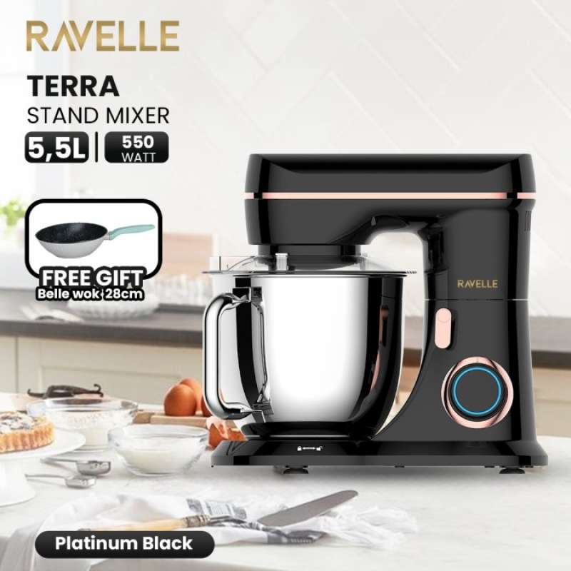 Promo Ravelle Standing Mixer Berdiri Kapasitas Besar 4.5 Liter Low Watt ...