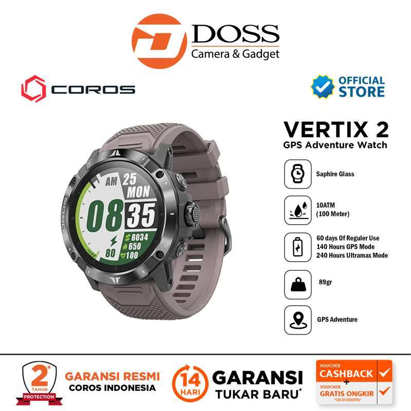 Jual Coros Vertix 2 Gps Adventure Sport Watch / Smart Watch, Family ...