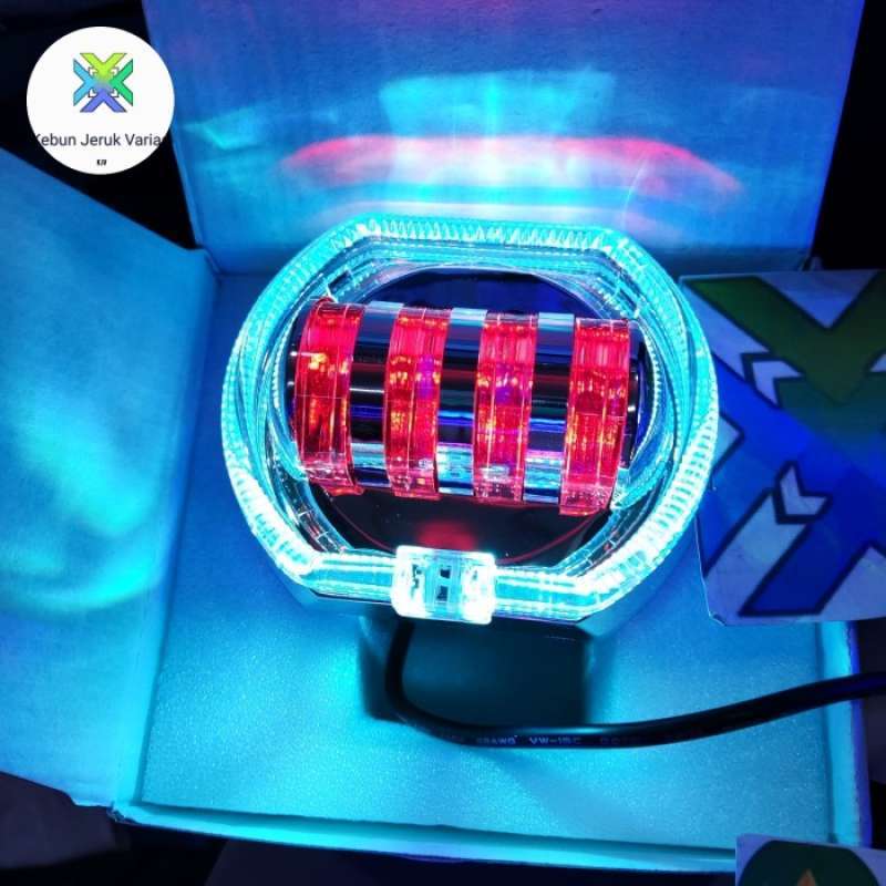 Promo New Lampu Utama Biled Mode Daymaker Proji Biled 4 Lensa 8D Plus ...