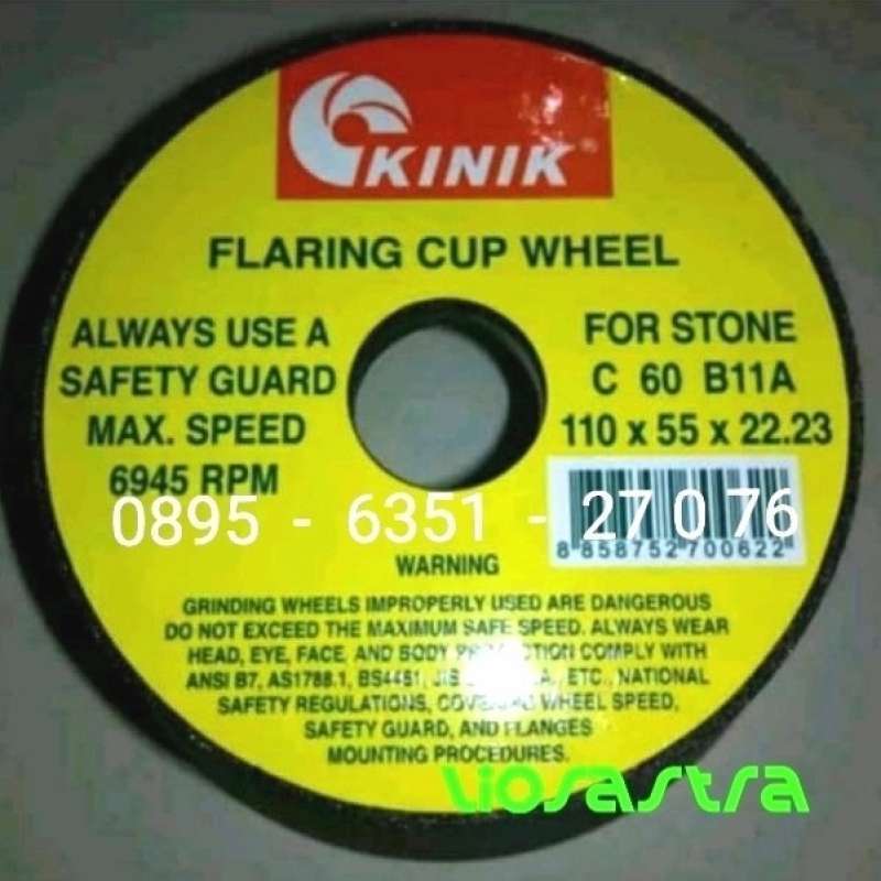 Promo Batu Gerinda Mangkok 4 inch grit # 60 Mata gerinda KINIK Flaring ...