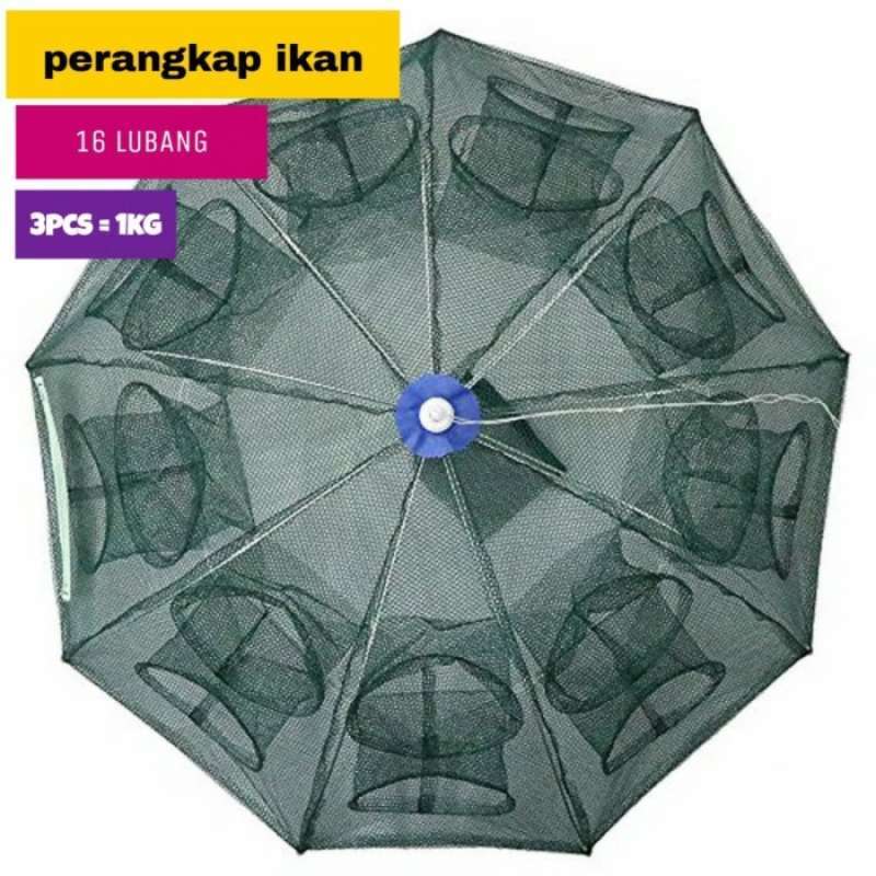 Promo Perangkap Ikan / Jaring Udang Kepiting / Bubu Ikan Modern 16 ...
