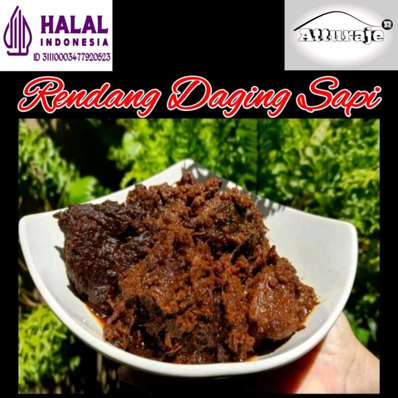 Promo 1 Kg Rendang Daging Sapi Asli Bersertifikat Halal Lppom Mui ...