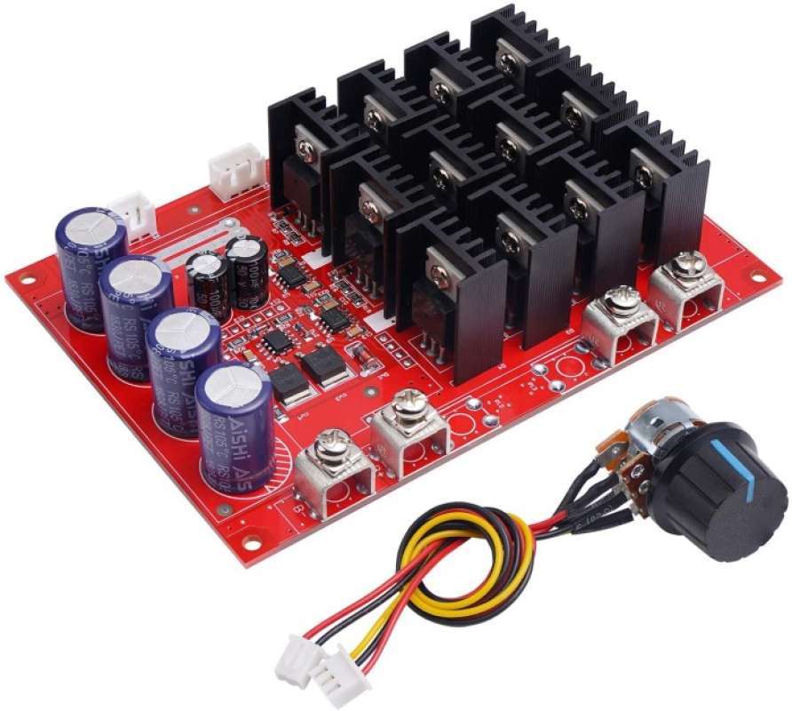 Promo DC MOTOR SPEED CONTROLLER 3000W 10-50V 12V 24V 36V 48V 60A PWM ...