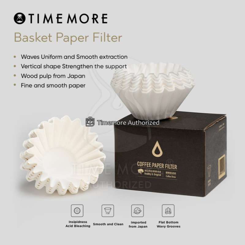 Promo Timemore Basket Paper Filter 01-50s For Dripper B75 Kertas Seduh ...