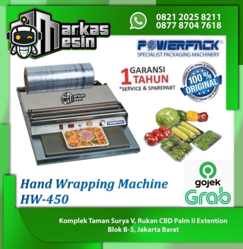 Promo Mesin Wrapping Buah Serbaguna Hand Wrapping Hw-450 Powerpack ...