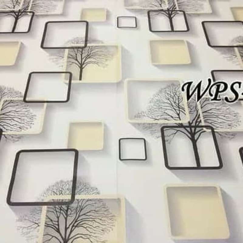 Jual Home Wallpaper Sticker Dinding Kotak Coklat 45cm X 10 M Di