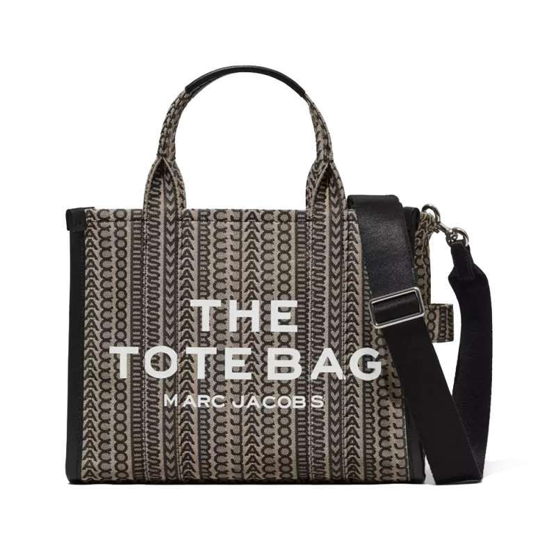 Promo Marc Jacobs The Monogram Medium Tote Bag Slate Beige Multi Diskon ...