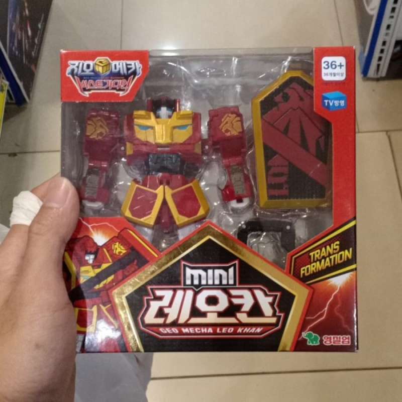 Promo Mini Geo Mecha Leo Khan Transformers Transformer Raptor Megazord ...