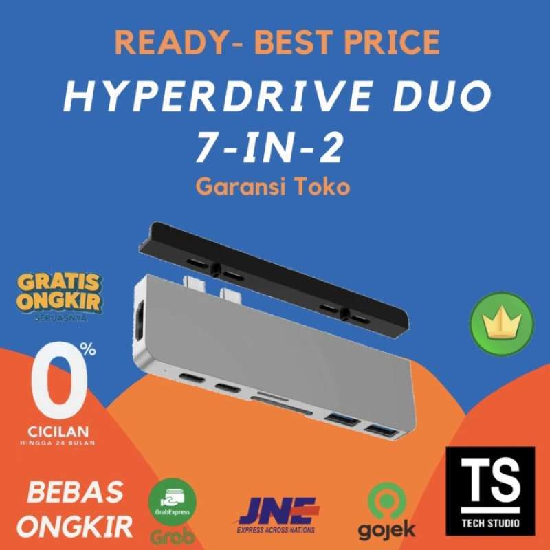 Promo Hyperdrive Duo 7 In 2 For iPad Air Pro MacBook Air Pro Usb C ...