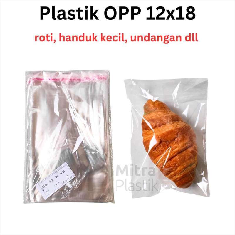 Jual Plastik Seal Opp 12x18 (100 Lembar) Kemasan Kue Basah Kering Roti Donat Aksesoris Undangan ...