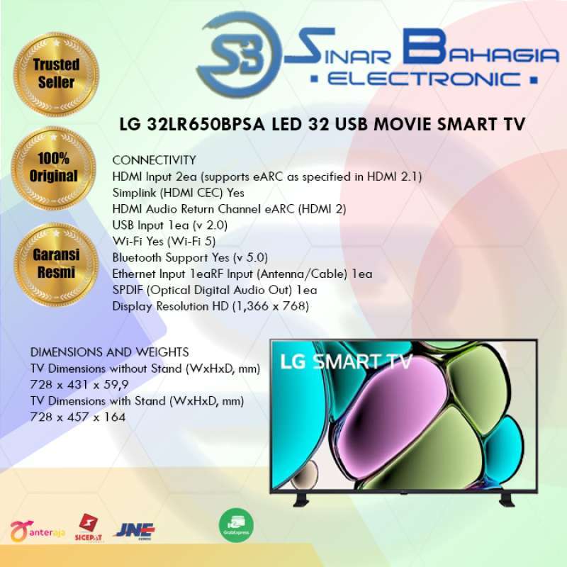Jual Lg 32lr650bpsa Led 32 Usb Movie Smart Tv (new) (khusus Bandung) Di Seller Sinar Bahagia ...