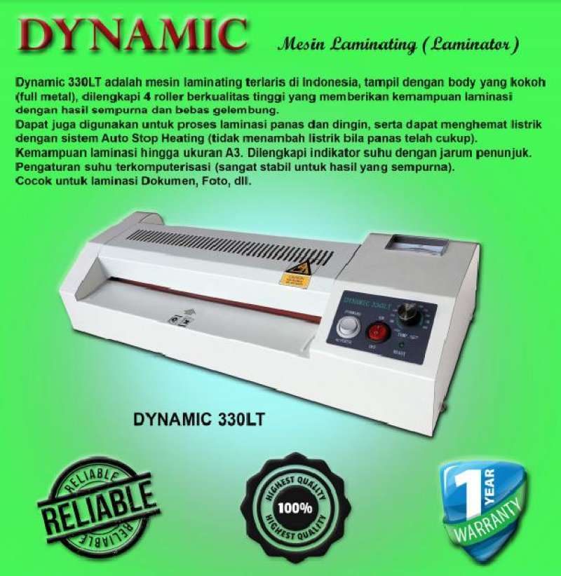 Jual Mesin Laminating Dynamic 330a ( Ukuran A3 ) Di Seller Tokobaru Official Store - Mangga Dua ...
