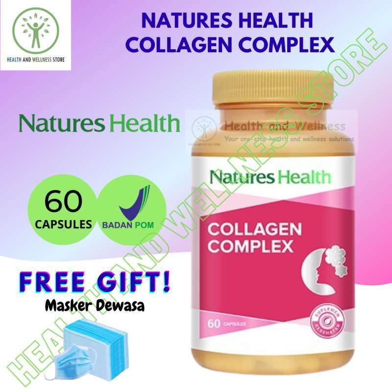 Jual Natures Health Collagen Complex 60 Capsules Kolagen Kecantikan Di ...
