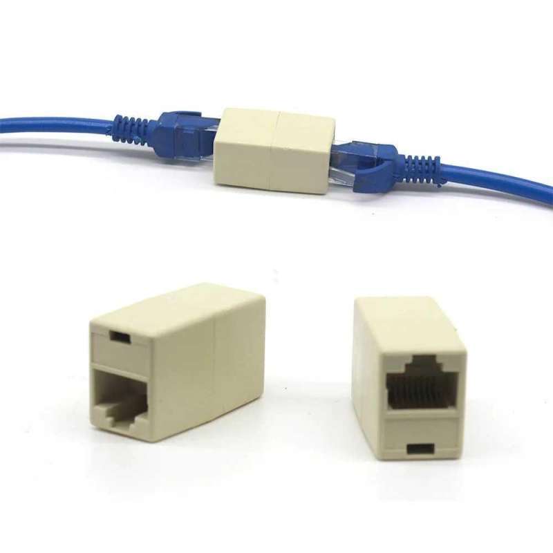 Jual Adapter Konektor Rj45 Network Changer Lan Extension Connector ...