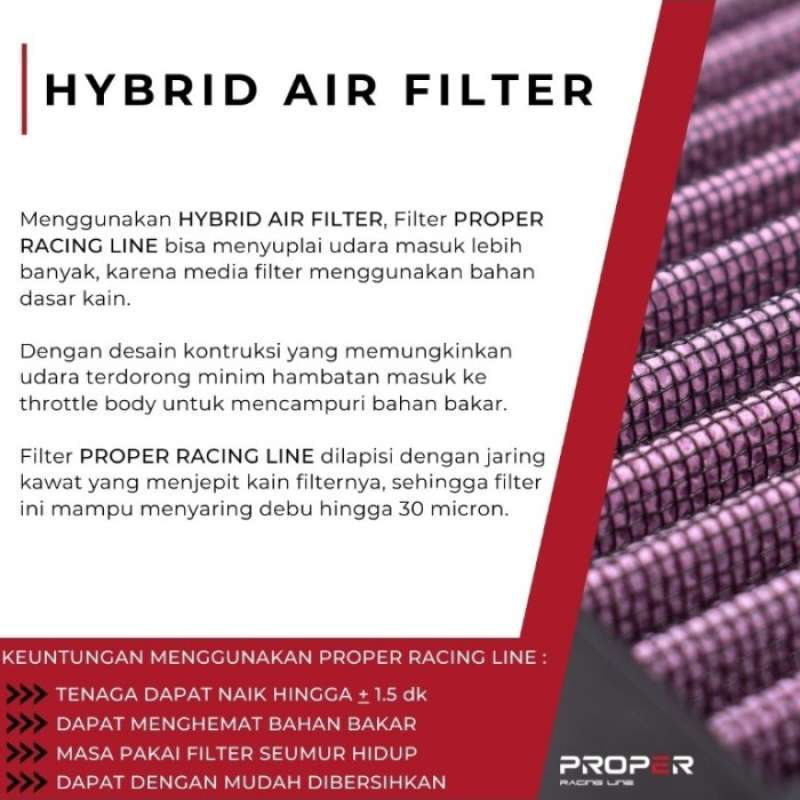 Promo New Proper Racing Line Filter Udara Semiracing Adv 150 New Diskon ...