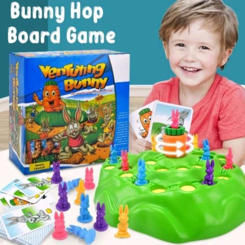 Promo Bunny Hop Funny Family Board Game For Kids Educational Diskon 9% ...