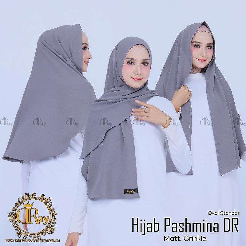 Jual Pashmina Oval Standar Crinkle /pashmina Curve Crinkle Drayhijab Di ...