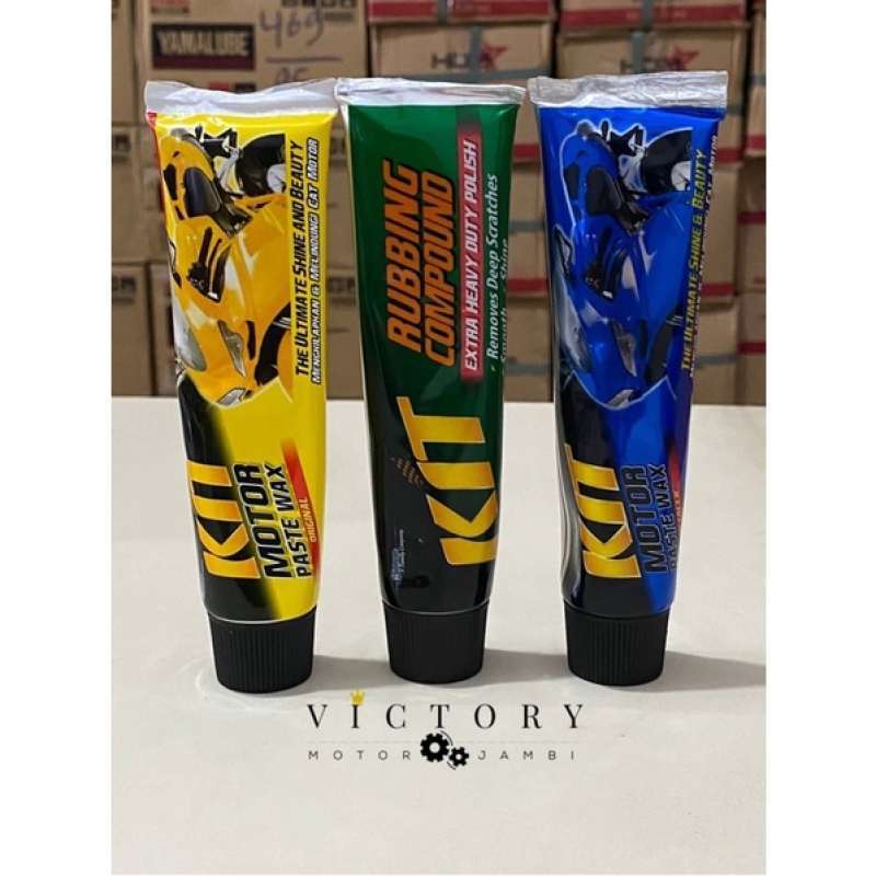 Jual Kit Motor Paste Wax Metallic Original Motor Wax 60 Gram - Kit ...