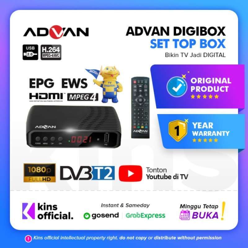 Promo Advan Digitv Dvbt2 Full Hd 1080p Stb Set Top Box Tv Digital ...