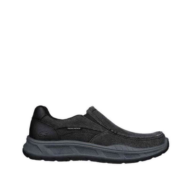 Jual Skechers Relaxed Fit Cohagen Mens Casual Shoes Black Original Di ...