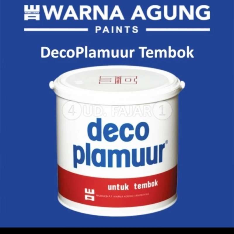 Jual Deco Plamuur Warna Agung Decoplamuur Plamir Dempul Tembok 5 Kg Di ...