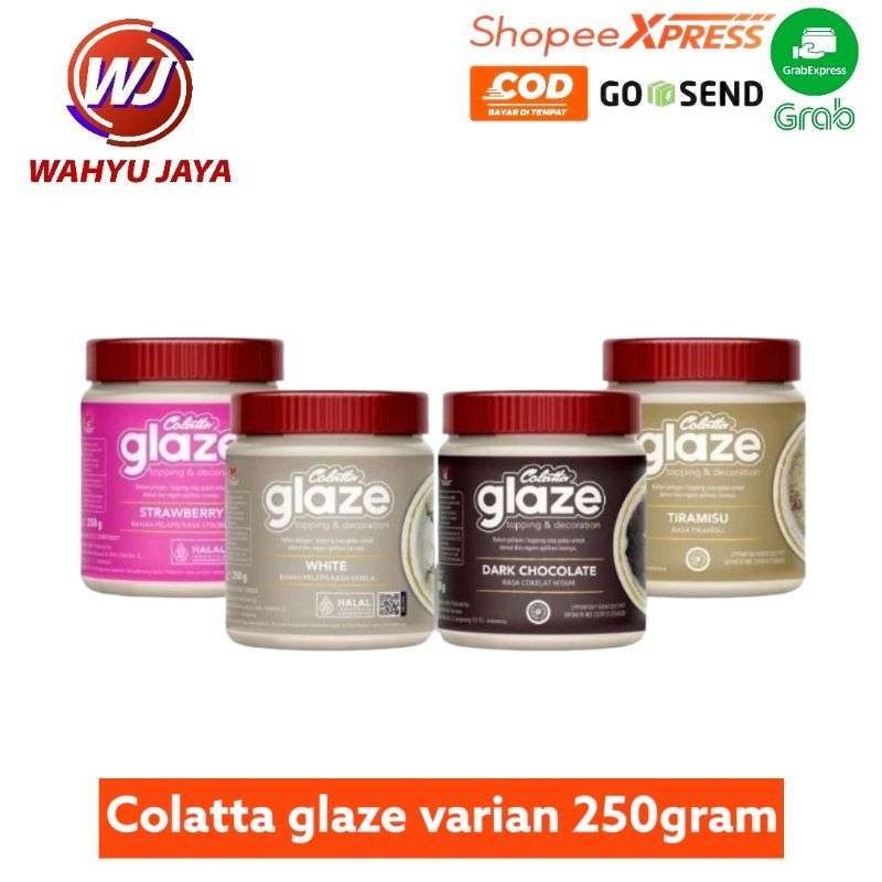 Jual Colatta Glaze Tiramisu, Dark, White, Dan Strawberry 250gram ...