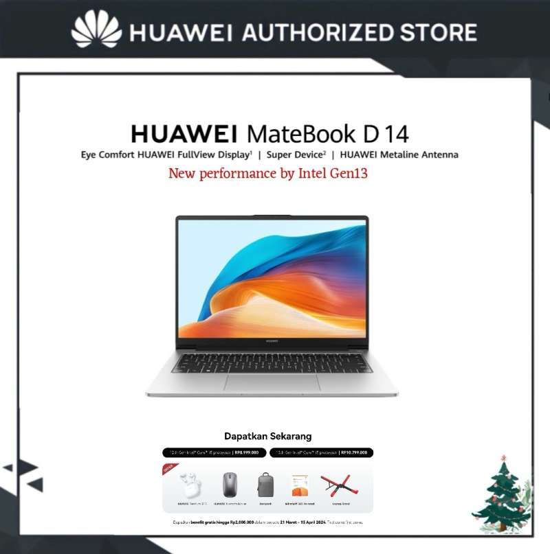 Jual Huawei Matebook D14 Core I5 | Sleek Full Metal Body | Win11 ...
