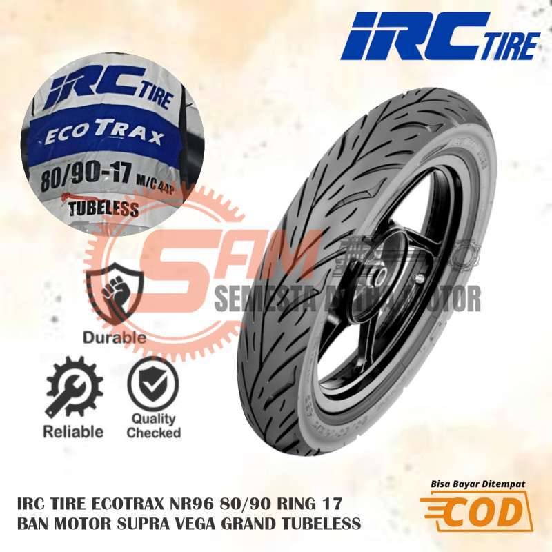 Jual Ban Luar Irc 80/90 Ring 17 Ecotrax Nr96 Tubeless Dual Purpose Motor Supra Jupiter Vega Di ...