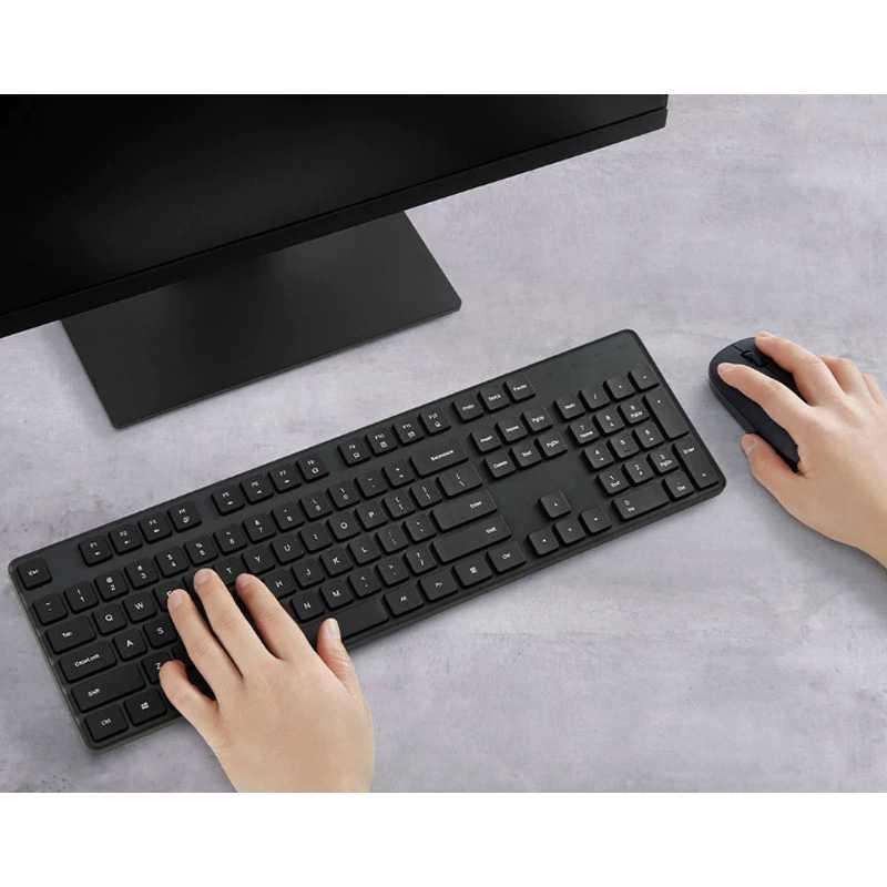 Jual Wireless Keyboard Mouse Combo 2.4ghz Wxjs01ym Keyboard Gaming ...