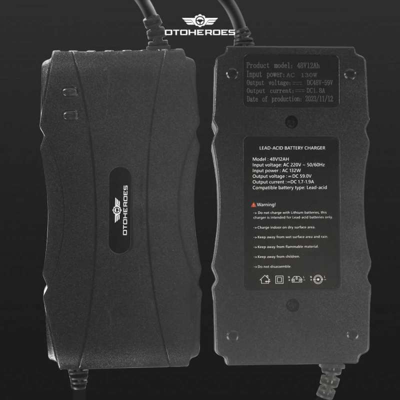 Jual Charger Aki Sepeda Listrik Lead-acid Battery 48v 12ah 48v12ah Aki ...