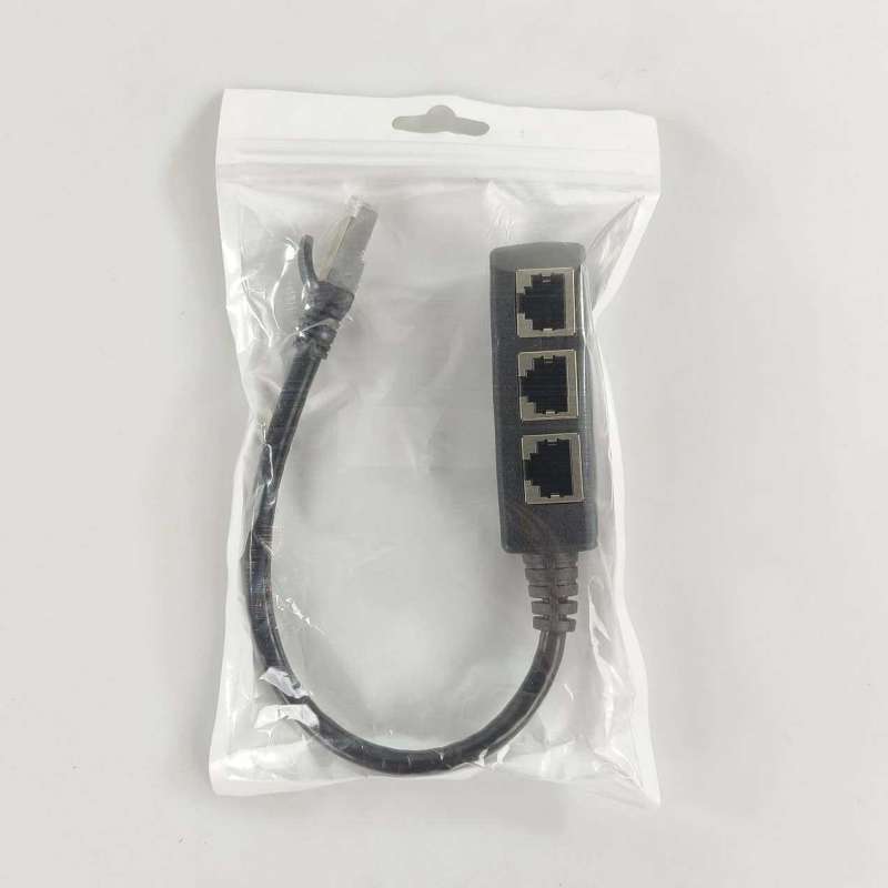 Jual Splitter Rj45 Lan Ethernet Network Connector Hub 3 Port Aksesoris ...