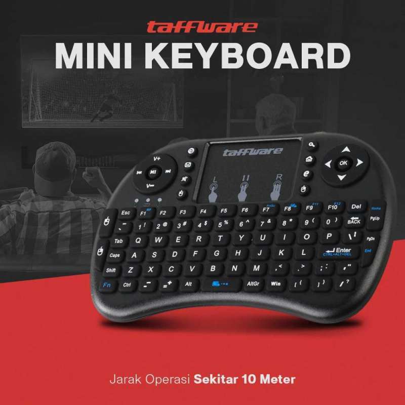 Jual Mini Keyboard Touch Pad Wireless 2.4 Ghz I8 Keyboard Gaming ...