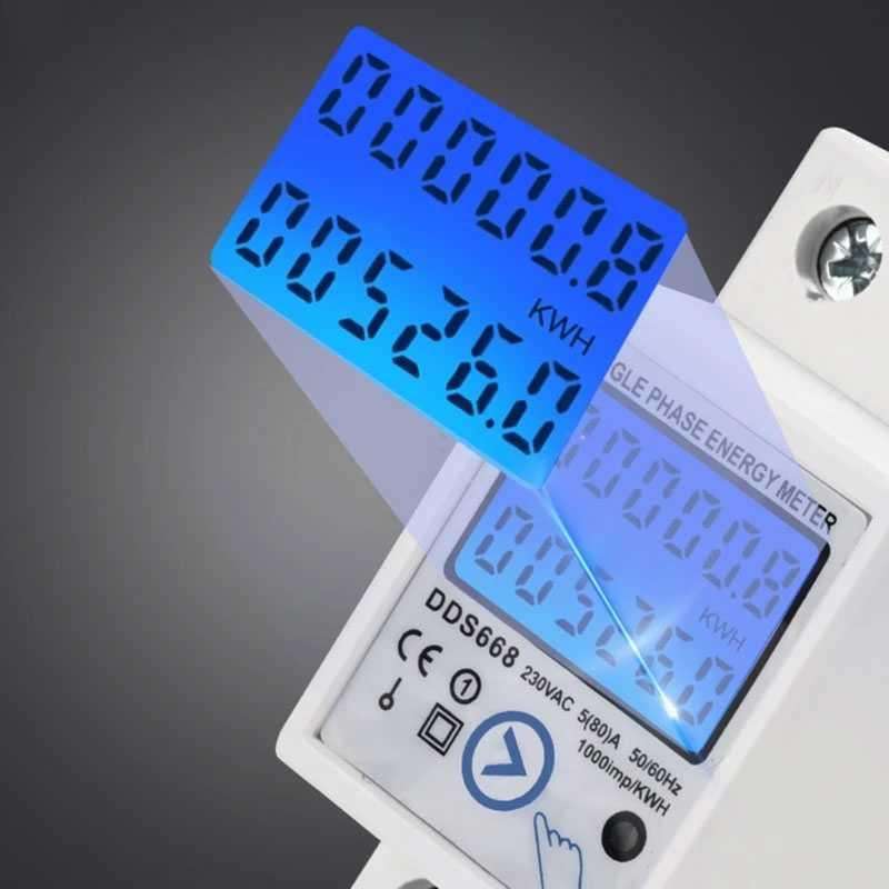 Jual Aideepen Meteran Listrik Digital Din Rail Kwh Meter Single Phase ...