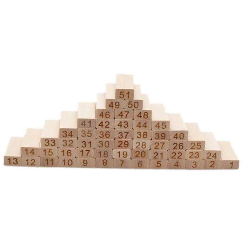 Jual Stacko Blocks Kayu Mainan Balok Susun Fun Party Game 51 Blocks ...