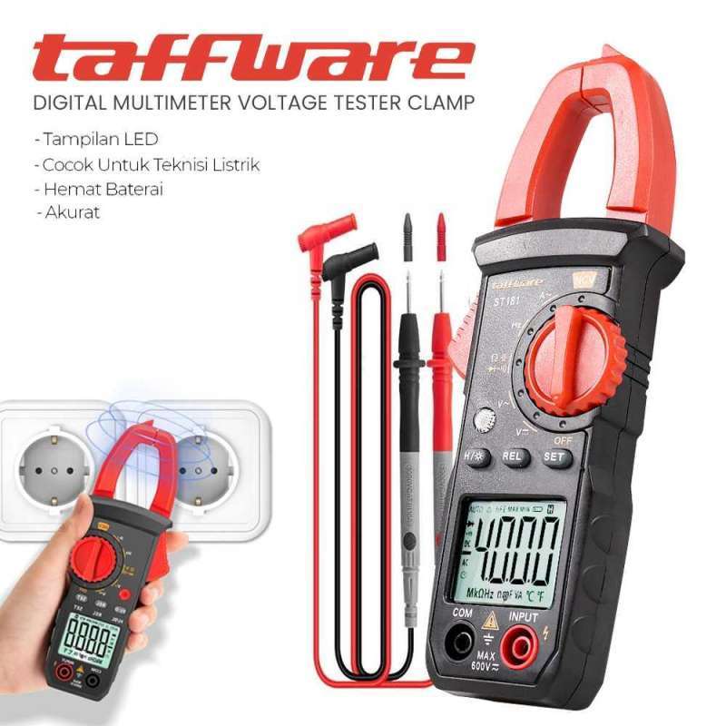 Jual Aneng Digital Multimeter Voltage Tester Clamp St181 Tespen Listrik ...