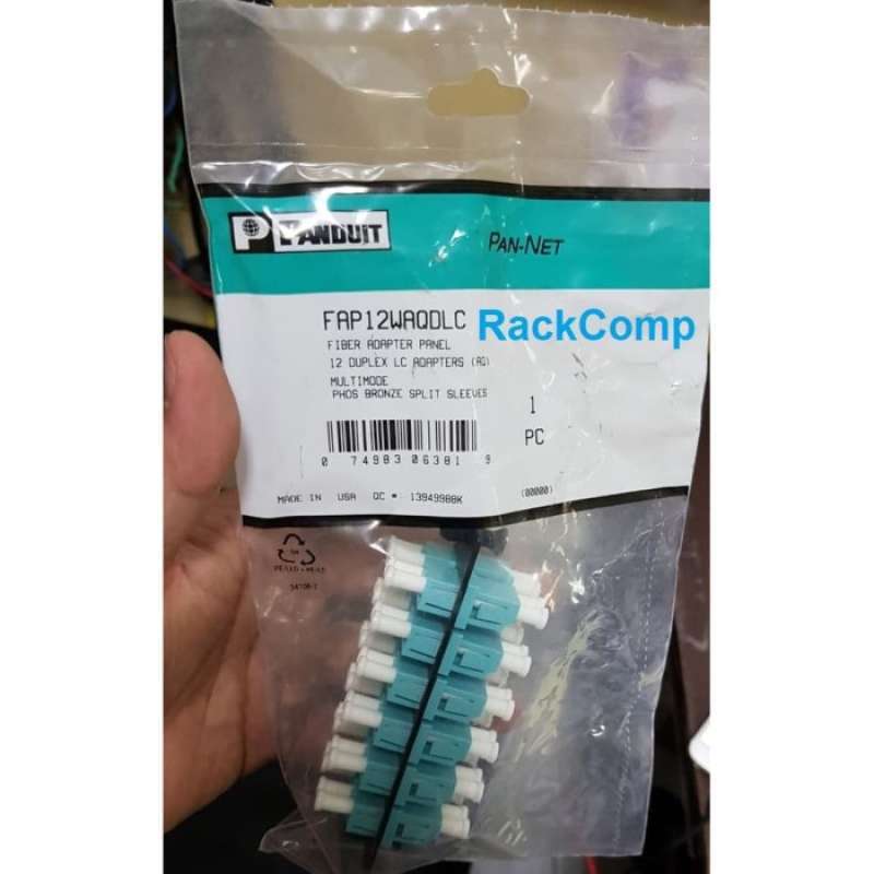 Promo Panduit Fap12waqdlc Panduit Fiber Adapter Panel 12 Port Lc Duplex ...