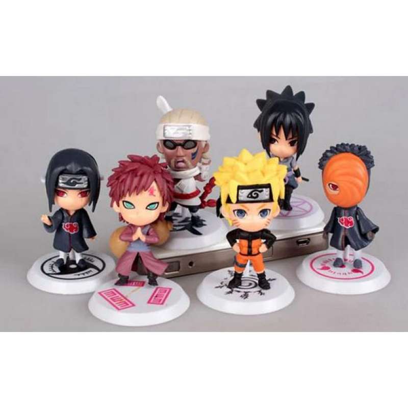 Promo Mainan Action Figure Naruto 6 Pcs Anime Pvc Toys Decoration Jjk ...