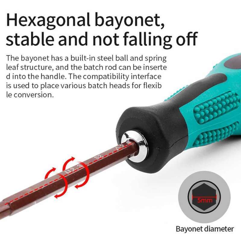 Jual Luxianzi Set Obeng 16 In 1 Magnetic Bits Screwdriver High Hardness ...