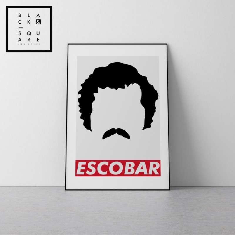 Promo Pablo Escobar - Narcos Series Premium Poster + Borderless Frame ...