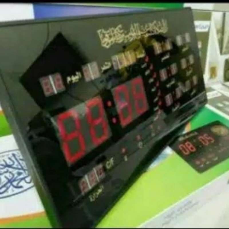 Promo Jam Digital Led Jadwal Sholat Mushola Masjid Adzan & Iqomah ...