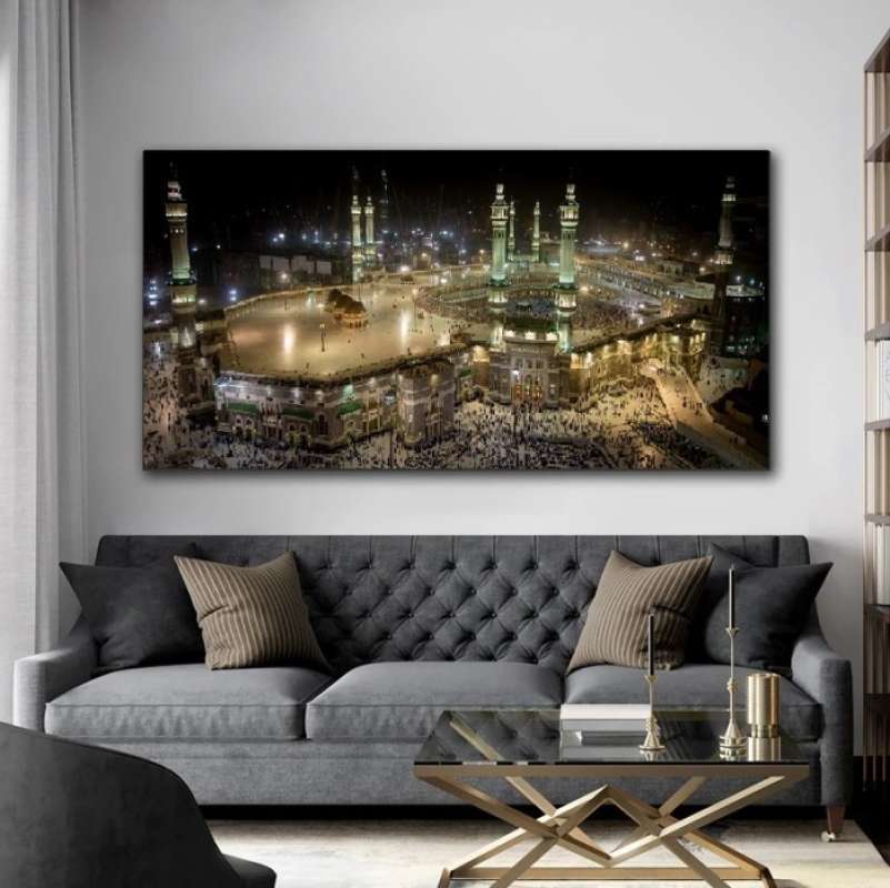 Promo Lukisan Masjid Al Haram Makkah Saudi Arabia Aluminium Dibond ...