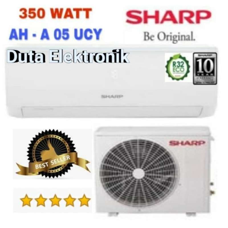 Promo Sharp Ac 1/2 Pk - Ah A5ucy R32 - Pipa+pemasangan Diskon 3% Di ...