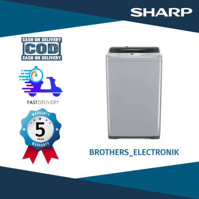 Promo Mesin Cuci 1 Tabung Sharp Esf-950p 7.5kg. Full Otomatis Diskon 23% Di Seller Teruslancar ...