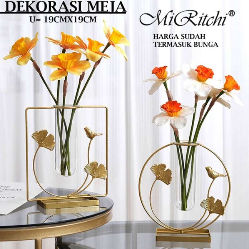 Promo Vas Pot Bunga Tanaman Air Plastik Nordic Hidroponik Kaca ...