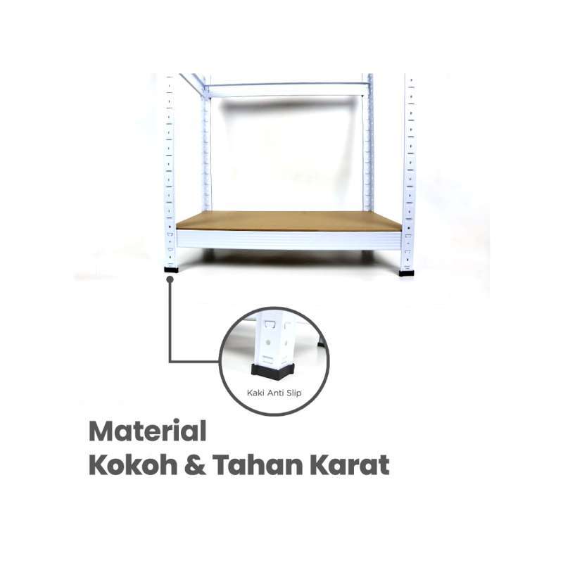Promo Goto Axton Rak Besi Susun Siku Storage Rack Penyimpanan Serbaguna ...
